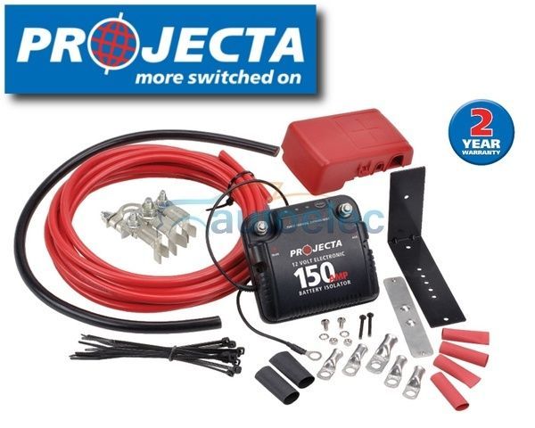 Projecta 150 Amp Electronic Dual Battery System Kit Batteries 150A 12 ...