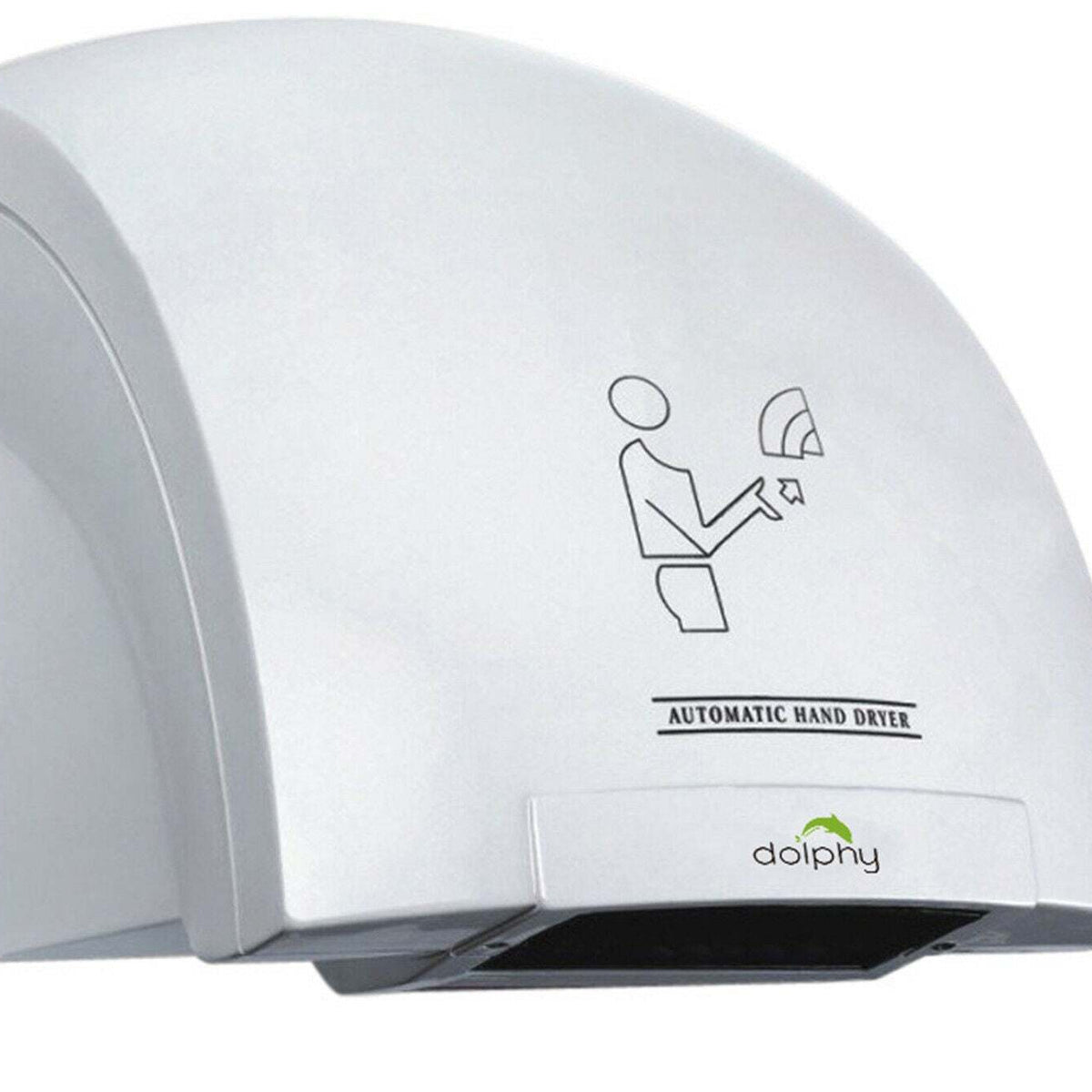 Dolphy eco touchless automatic wall mount hand dryer 1800w abs - white ...