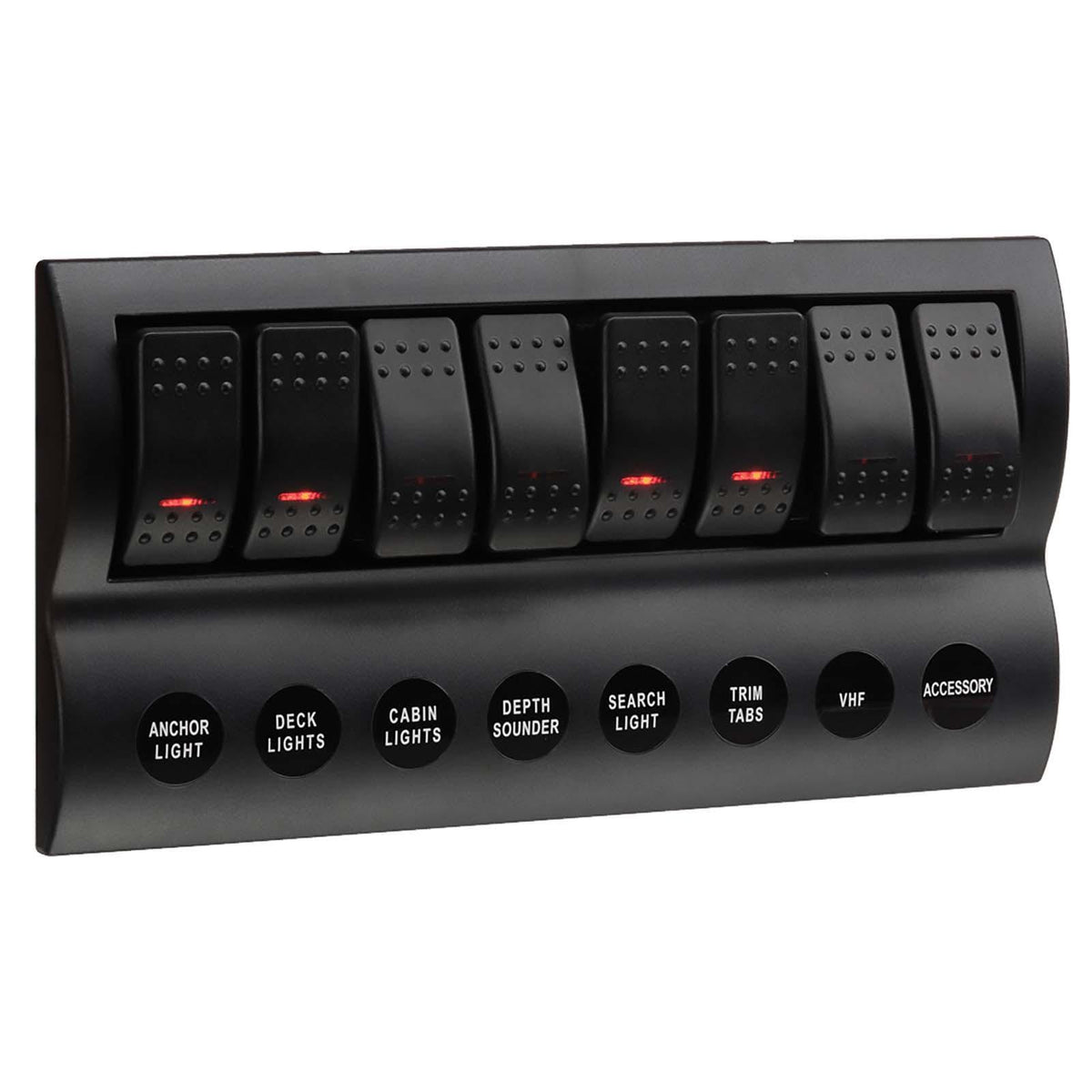 Narva 8x Switch Switches Panel Fused Caravan Marine Boat Rocker Led 12 ...