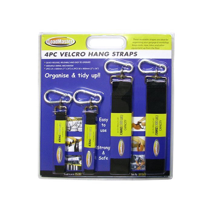 Loadmaster 4 Piece Velcro Hang All Straps – Tools.com Online Pty Ltd