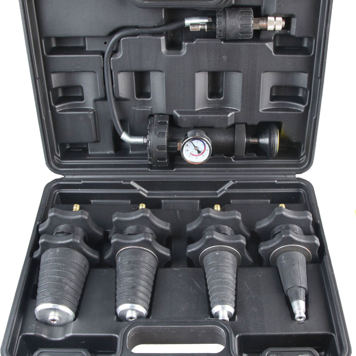 PK Tool 5pc Adjustable Universal Capless Radiator Pressure Testing Kit ...