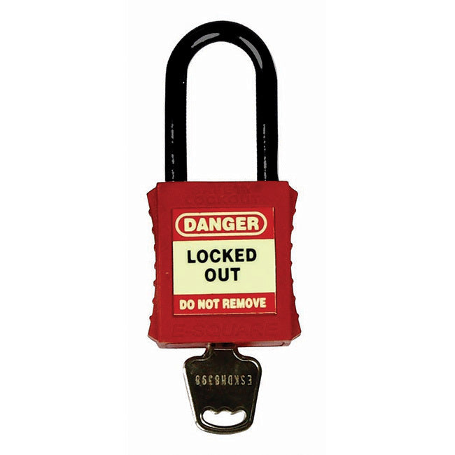 Premium Red Safety Lockout Padlock with Non Conductive Shackle UL405 4 ...