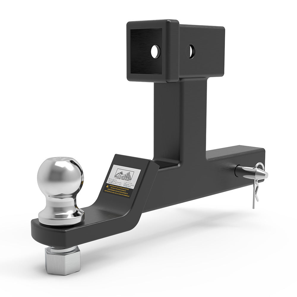 SAN HIMA Dual Hitch Ball Mount Tongue Multi Use 2" Tow Bar Trailer Cam ...